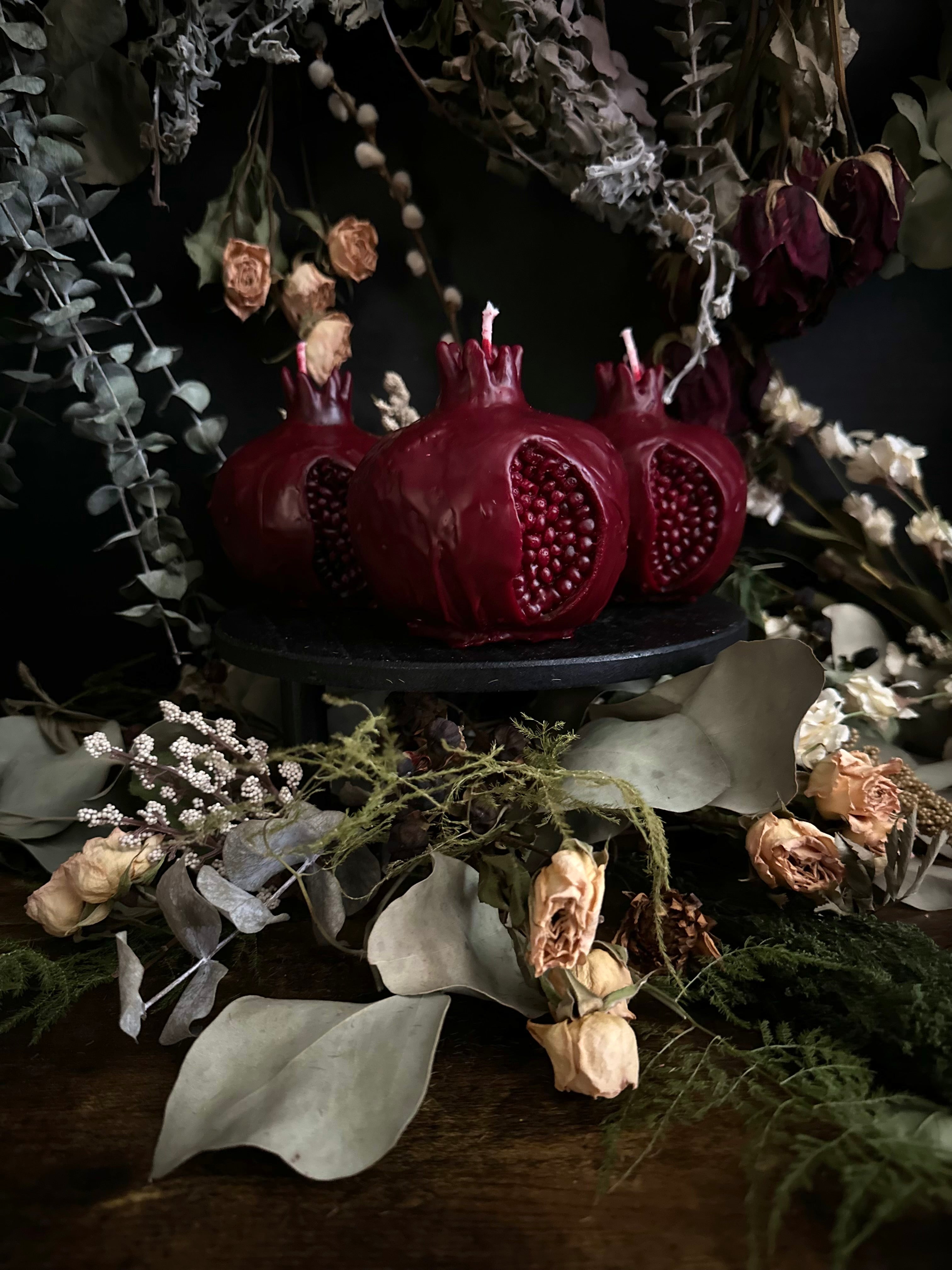 Pomegranate Candles – ComaVVitch