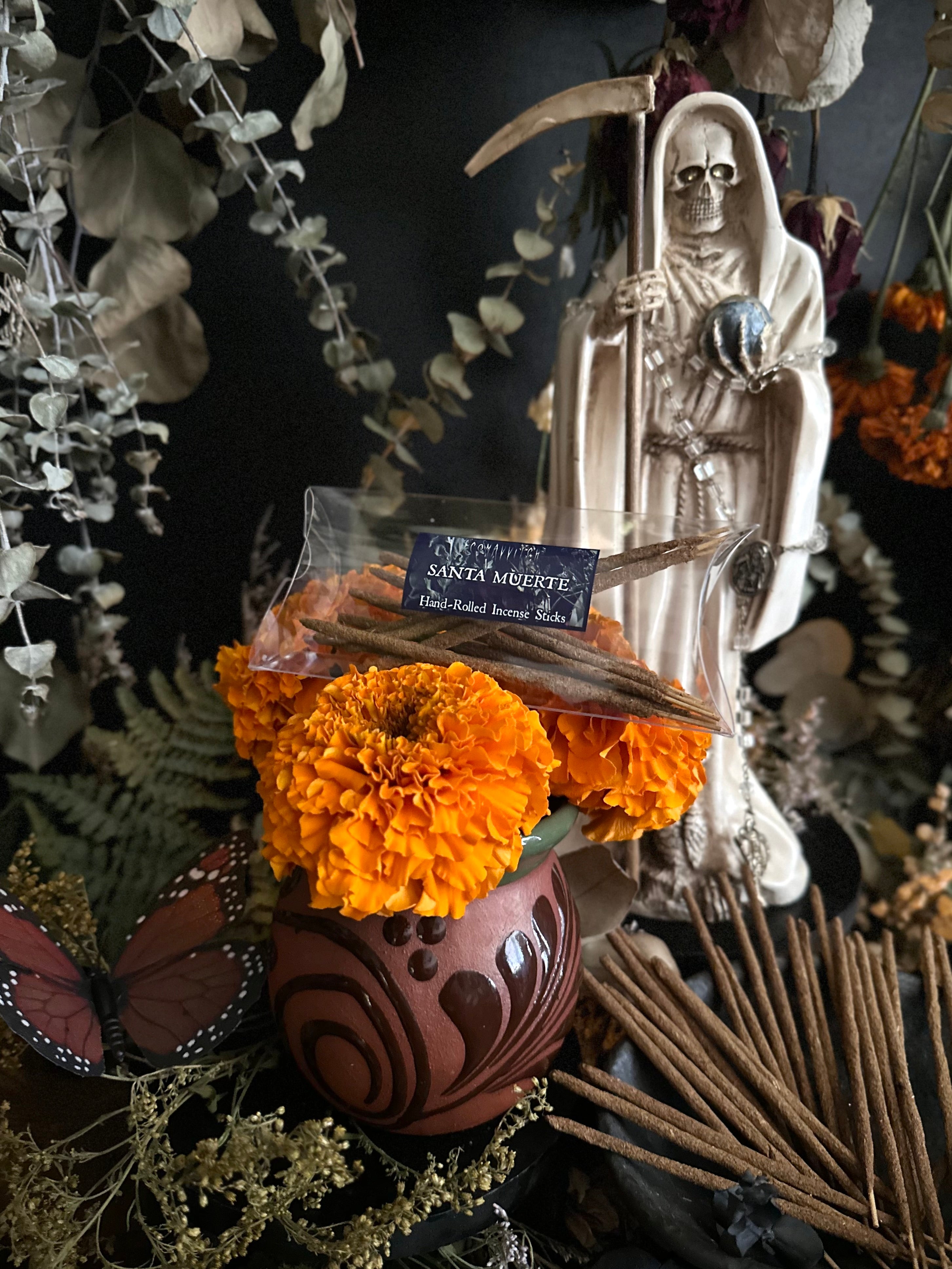 Santa Muerte Offering Incense – ComaVVitch